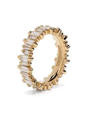 SUZANNE KALAN 18kt Yellow Diamond Eternity Ring - Gold