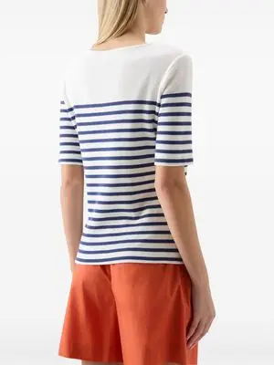 Woolrich Logo-embroidered Striped T-shirt