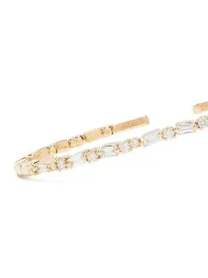 SUZANNE KALAN 18kt Yellow Diamond Open-cuff Bracelet
