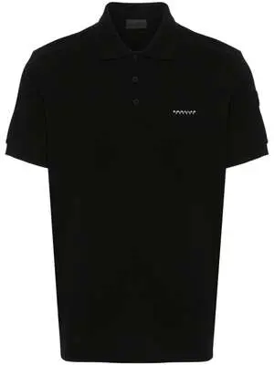 Moncler Rubberised-logo Polo Shirt