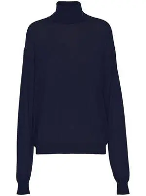 Prada Cashmere Roll-neck Jumper - Blue