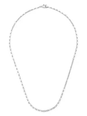 SUZANNE KALAN 18kt White Gold Linear Diamond Tennis Necklace