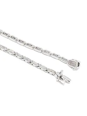 SUZANNE KALAN 18kt White Gold Linear Diamond Tennis Necklace