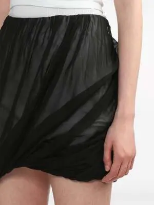 Helmut Lang Bubble Gathered Miniskirt