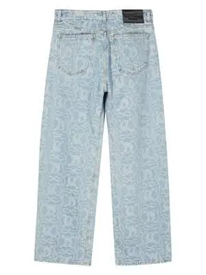 Just Cavalli Jacquard Straight-leg Jeans