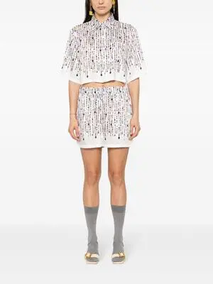 MSGM Bead-print Thigh-length Shorts