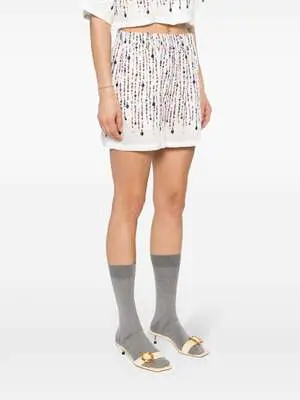 MSGM Bead-print Thigh-length Shorts
