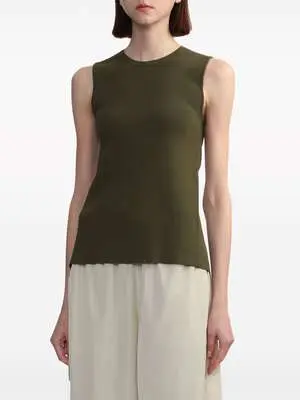 Tibi Cutout-detail Ribbed Top