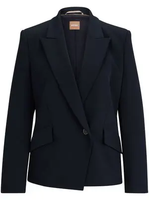BOSS Single-breasted Off-centre Blazer