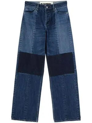 Jil Sander Patchwork Jeans For Women