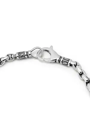 NIALAYA JEWELRY Logo-bead Chain Bracelet - Silver