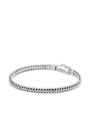 NIALAYA JEWELRY Logo-engraved Chain Bracelet - Silver