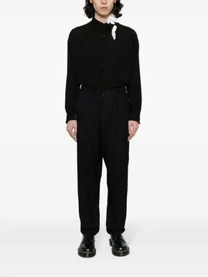 Yohji Yamamoto Pinstriped Tailored Trousers