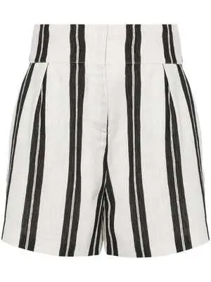 IRO PARIS Faguita Striped Shorts - Neutrals