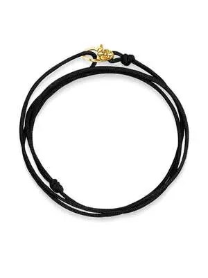 NIALAYA JEWELRY Fleur-de-lis Cord Bracelet - Gold