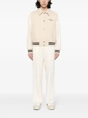 Amiri Bones Appliqué-detail Varsity Jacket