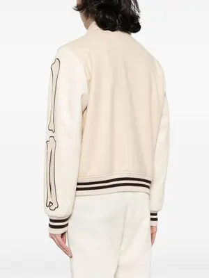 Amiri Bones Appliqué-detail Varsity Jacket