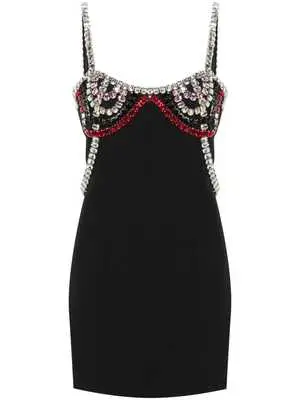 NUE Crystal-embellished Mini Dress