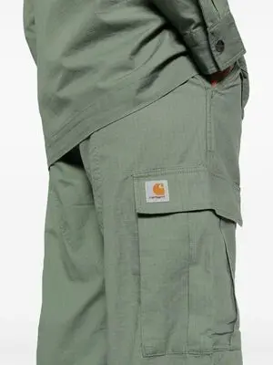 Carhartt Work In Progress Cotton-blend Cargo Trousers - Green