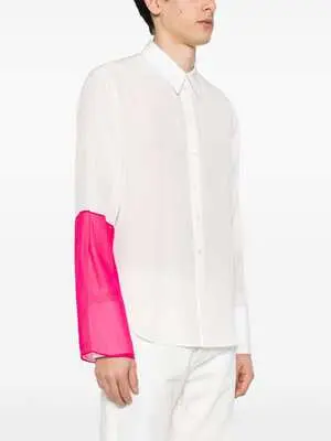 Helmut Lang Patchwork Silk Shirt