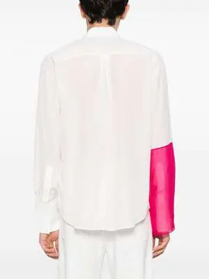 Helmut Lang Patchwork Silk Shirt