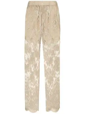 Dolce & Gabbana Sartoriale Wide-leg Lace Trousers