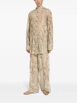 Dolce & Gabbana Sartoriale Wide-leg Lace Trousers