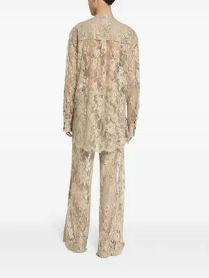 Dolce & Gabbana Sartoriale Wide-leg Lace Trousers
