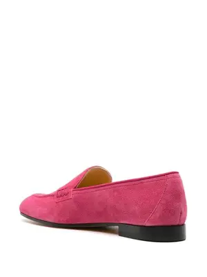 DOUCAL'S Penny-slot Suede Loafers - Pink