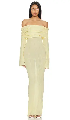 SEROYA Galleria Maxi Dress - Butter