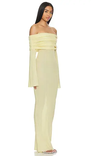 SEROYA Galleria Maxi Dress - Butter