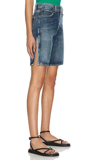 AGOLDE Vida High Rise Relaxed Straight Denim Shorts - Control