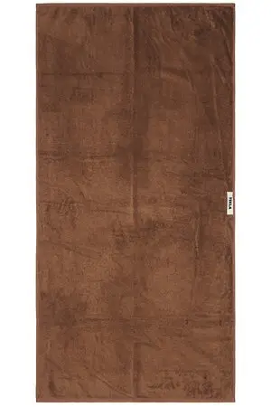 TEKLA Solid Bath Towel In Brown - Kodiak Brown