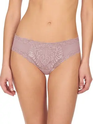 Natori Feathers Lace Hipster Antique