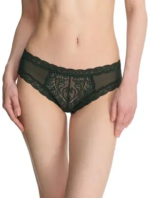 Natori Feathers Lace Hipster Dark Forest