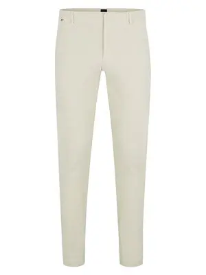 BOSS Men's Slim-Fit Regular-Rise Chinos - Open White  - Open White