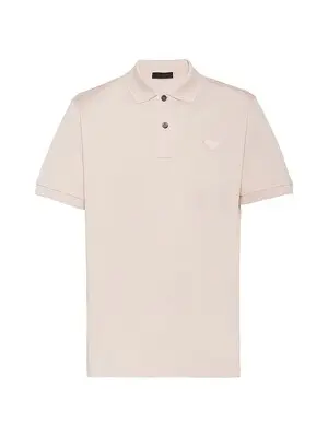 Prada Piqué Polo Shirt Pink