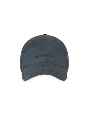 Givenchy Men's 4G Embroidered Cap In Canvas - Black - Black