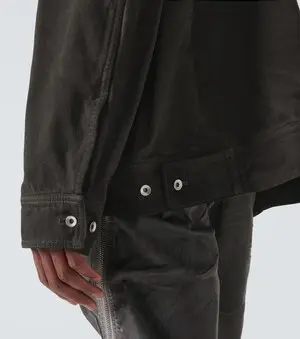 Rick Owens Sphinx Jumbo Worker Denim Jacket - Black