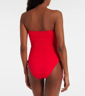 Melissa Odabash Sydney Strapless Swimsuit - Red