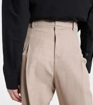 Victoria Beckham Virgin Wool Straight Trousers