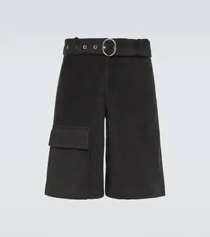 JIL SANDER Crochet Low-rise Cotton-blend Shorts