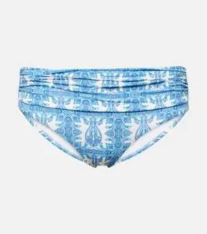 Melissa Odabash Printed Bel Air Bikini Bottom - Blue