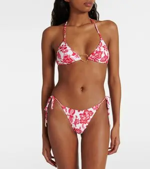 Melissa Odabash Miami Floral Bikini Top - Multicoloured