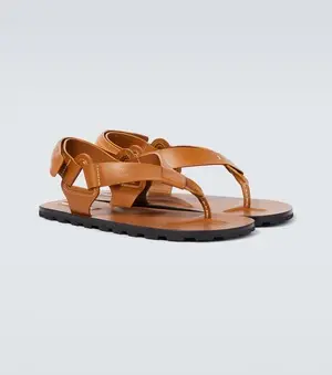 JIL SANDER Leather Sandals
