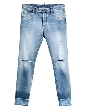 Dsquared2 Straight-leg Jeans In Cotton With Elastane - Blue