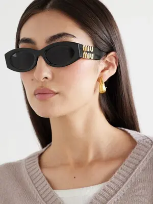Miu Miu Glimpse Sunglasses - Black