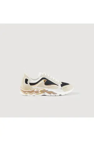 Sandro Flame Sneakers - Gold