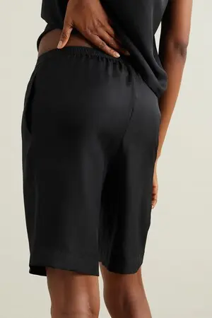 Loulou De Saison Zinia Silk-twill Shorts