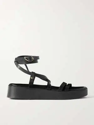 ANCIENT GREEK SANDALS Aristea Platform Sandals - Black